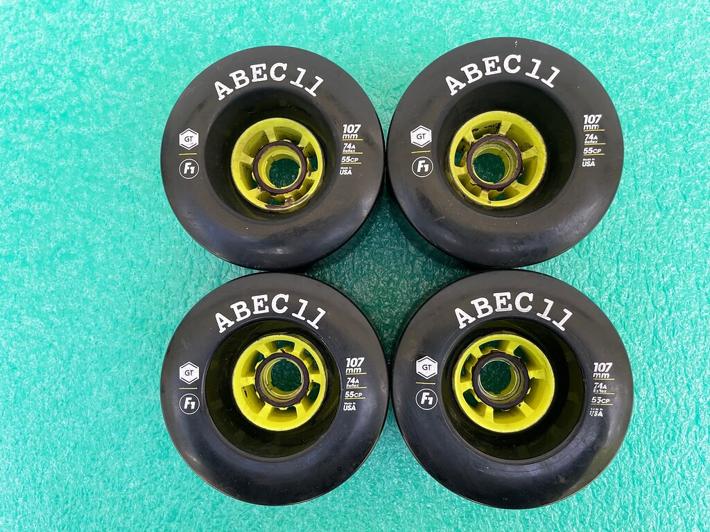 SOLD - USA - ABEC 11 Evolve 107 F1 Wheels - Used Parts for Sale - esk8 ...