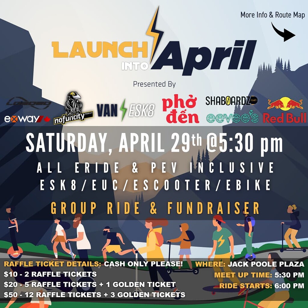Vancouver ESK8 Event - April 29th! Details in photos! - Events/Group ...