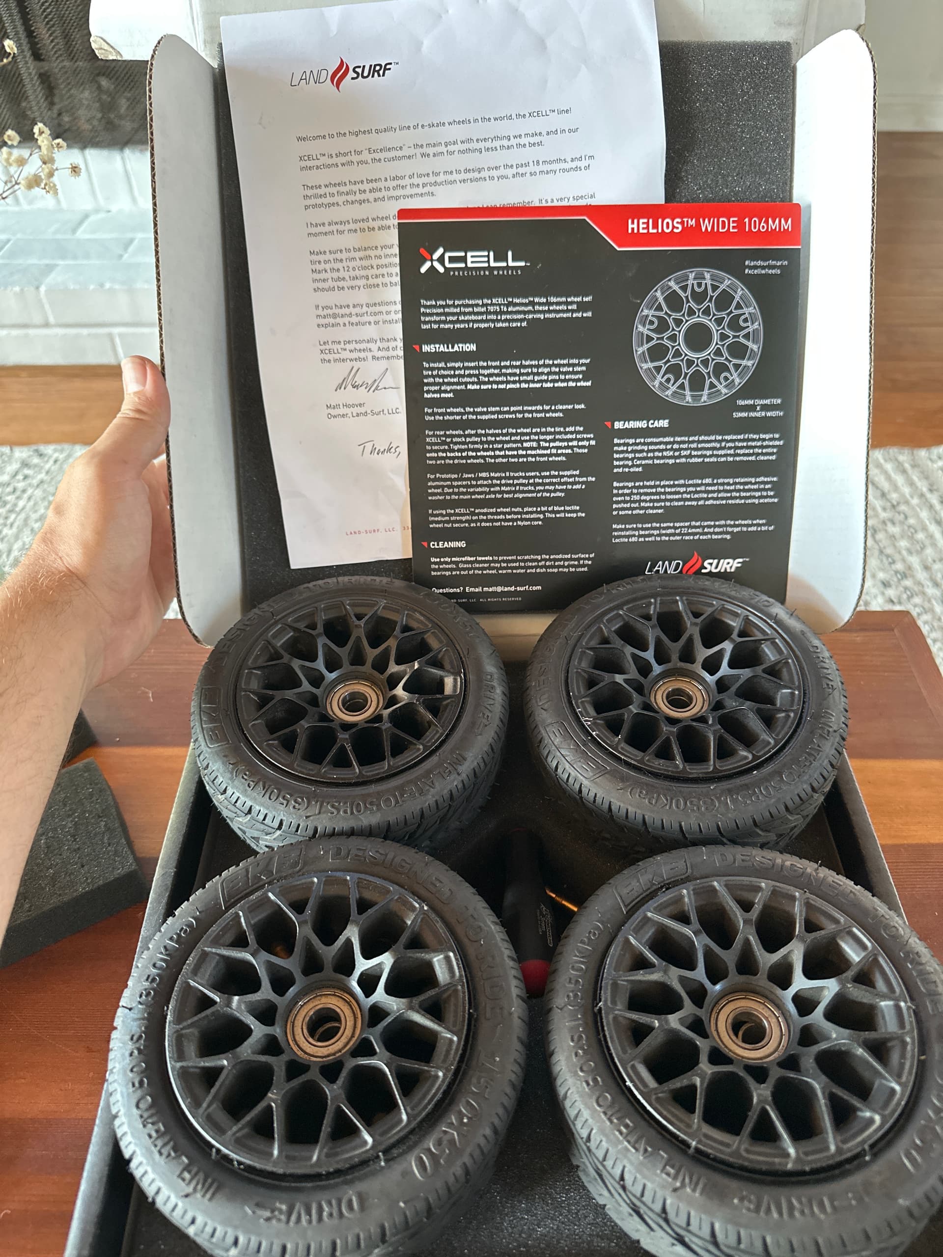 Xcell landsurf Helios wheels and new bkb tires - Used Parts for Sale ...